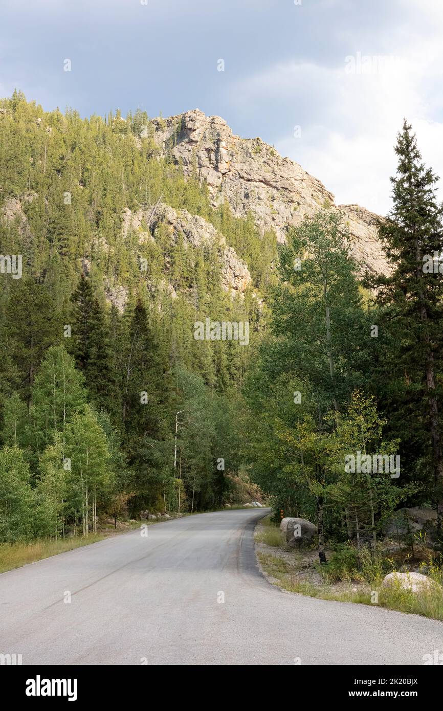 Scenic mountain road, Colorado, USA Stock Photo - Alamy