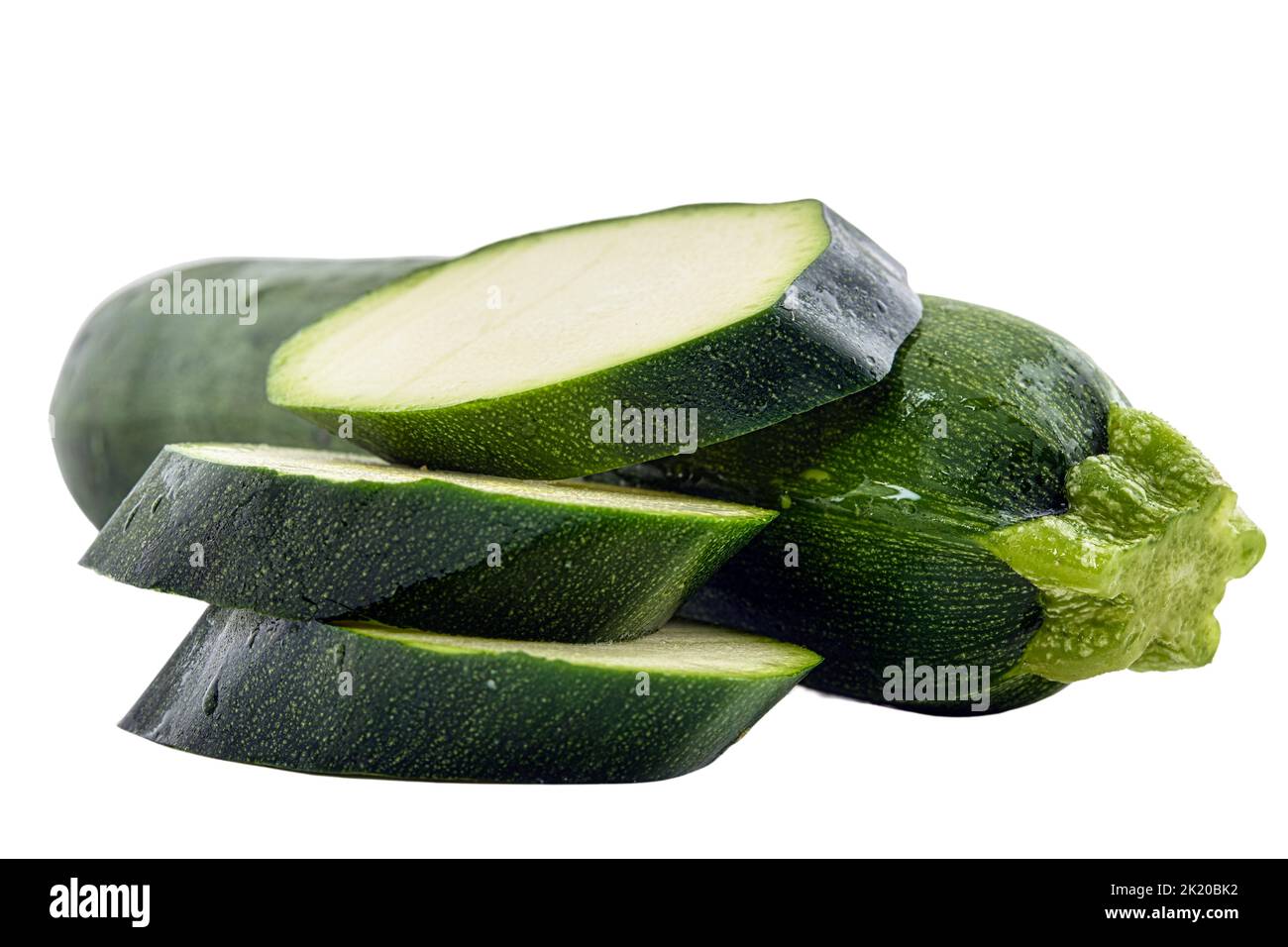 Zucchini isolated on white Stock Photo - Alamy