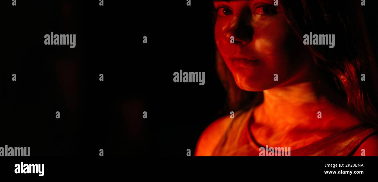 Art portrait. Woman empowerment. Gender equality. Young pretty lady in ...