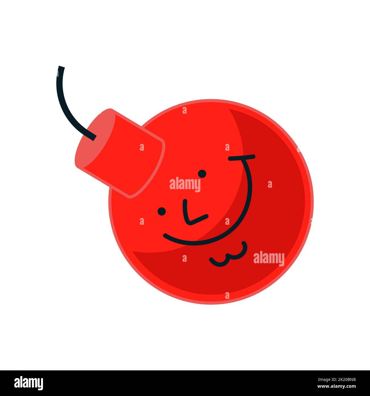 Bomb character. Round weapon mascot with funny emotion and face ...