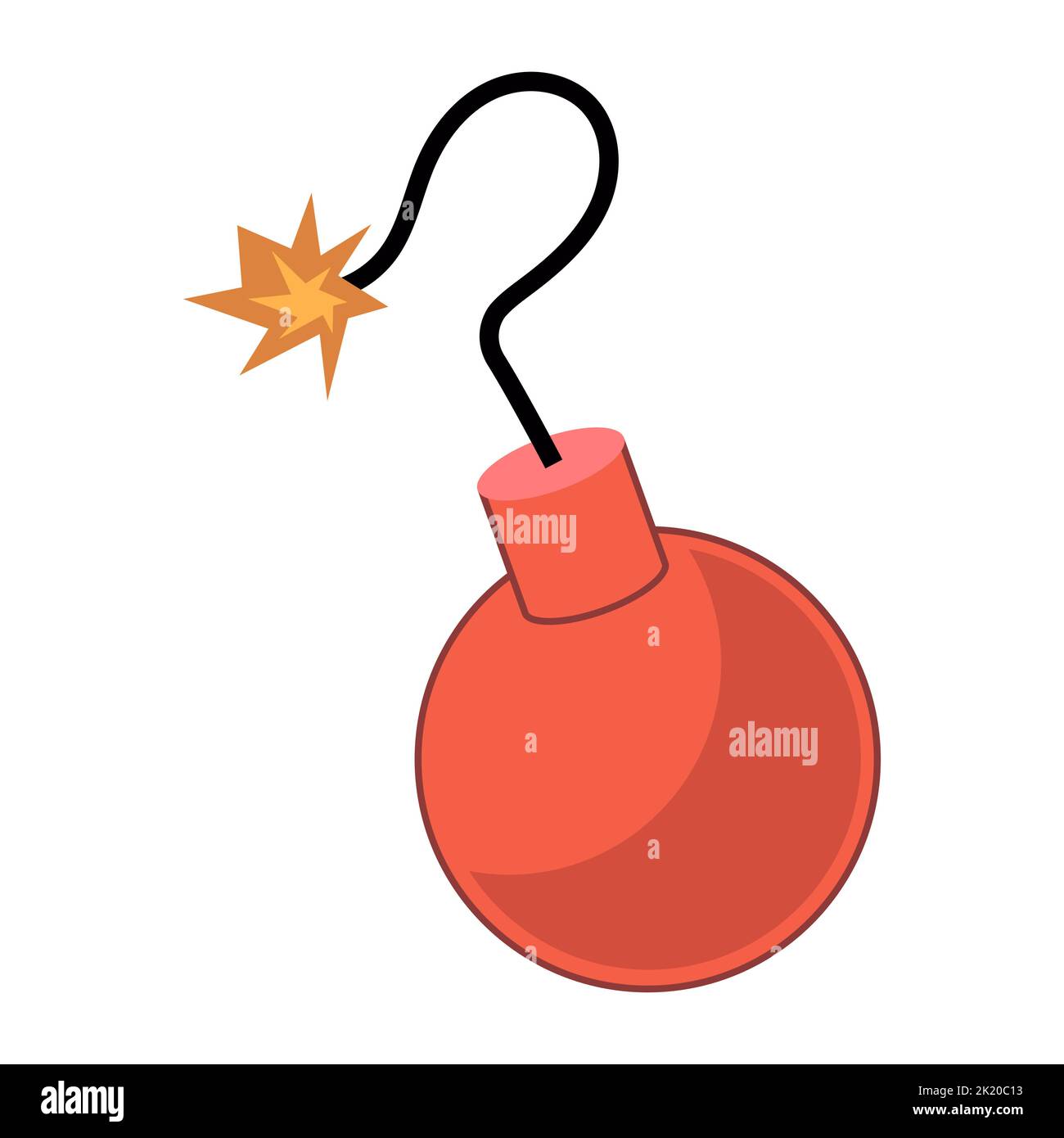 Cartoon dynamite and tnt explosives with timer and fuse. Fire bomb and ...