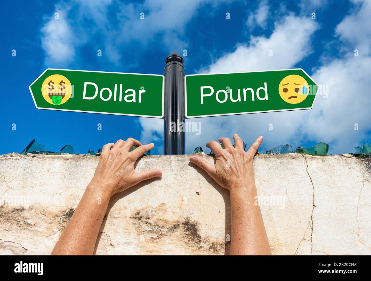 Strong dollar weak pound hi-res stock photography and images - Alamy