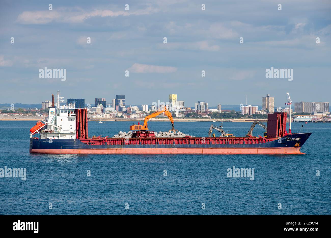mv limare general purpose dutch registered cargo ship carrying boulders ...