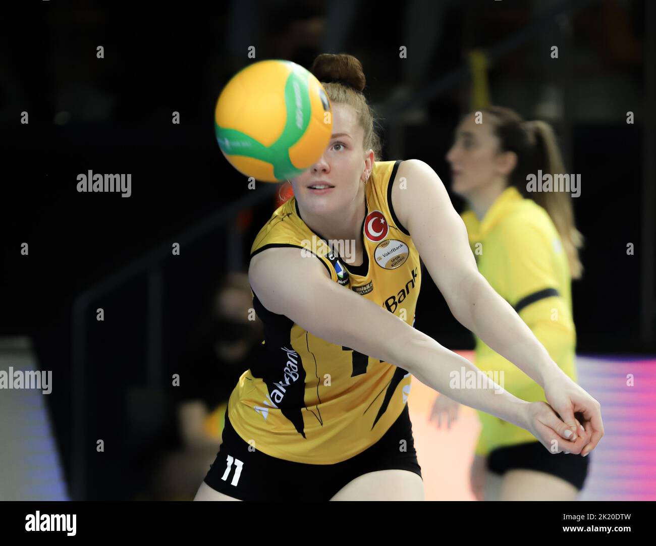 ISTANBUL, TURKEY - JANUARY 20, 2022: Isabelle Haak in Vakifbank vs LP ...