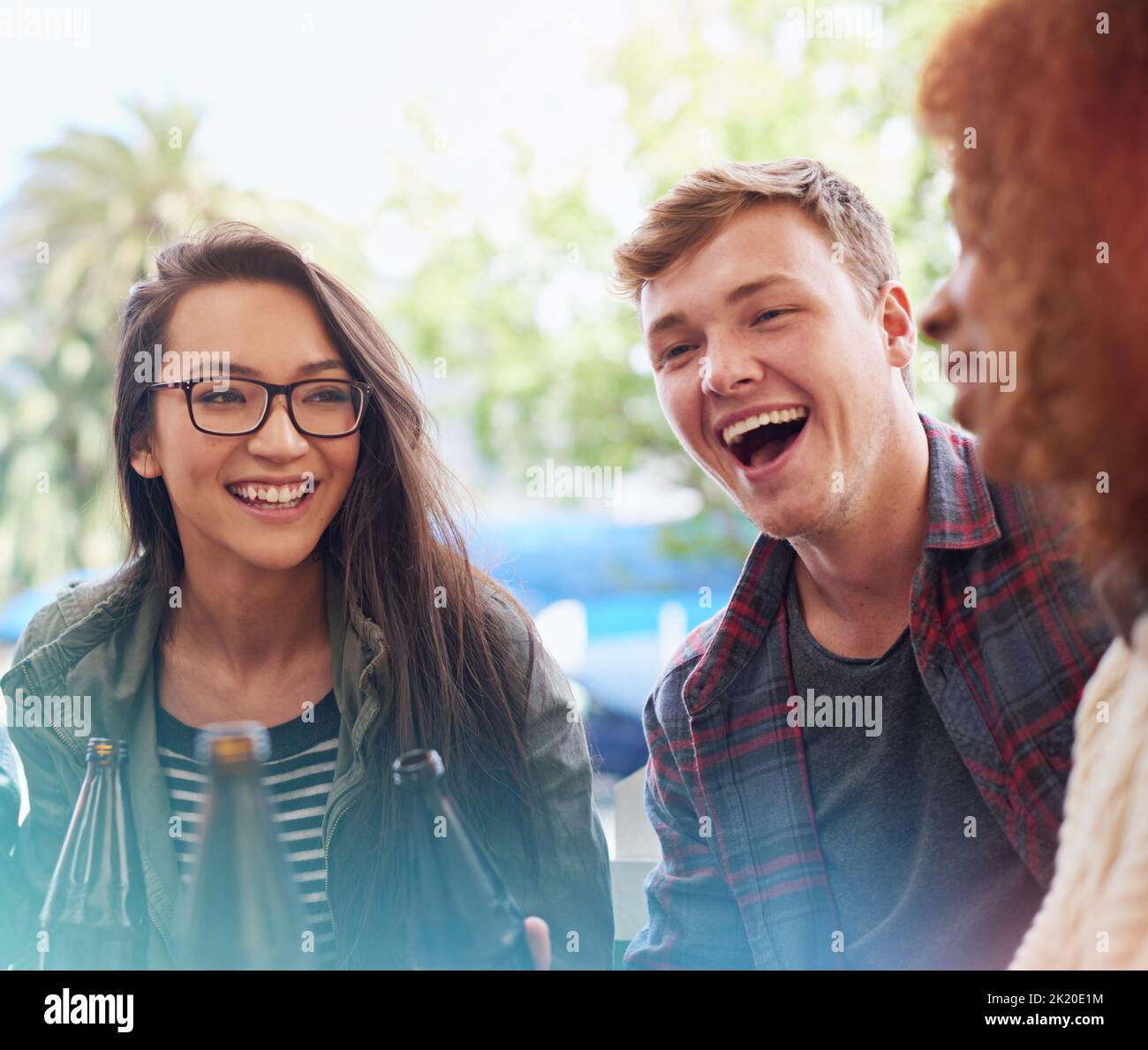 Everyone needs a place they fit in. a group of friends drinking ...