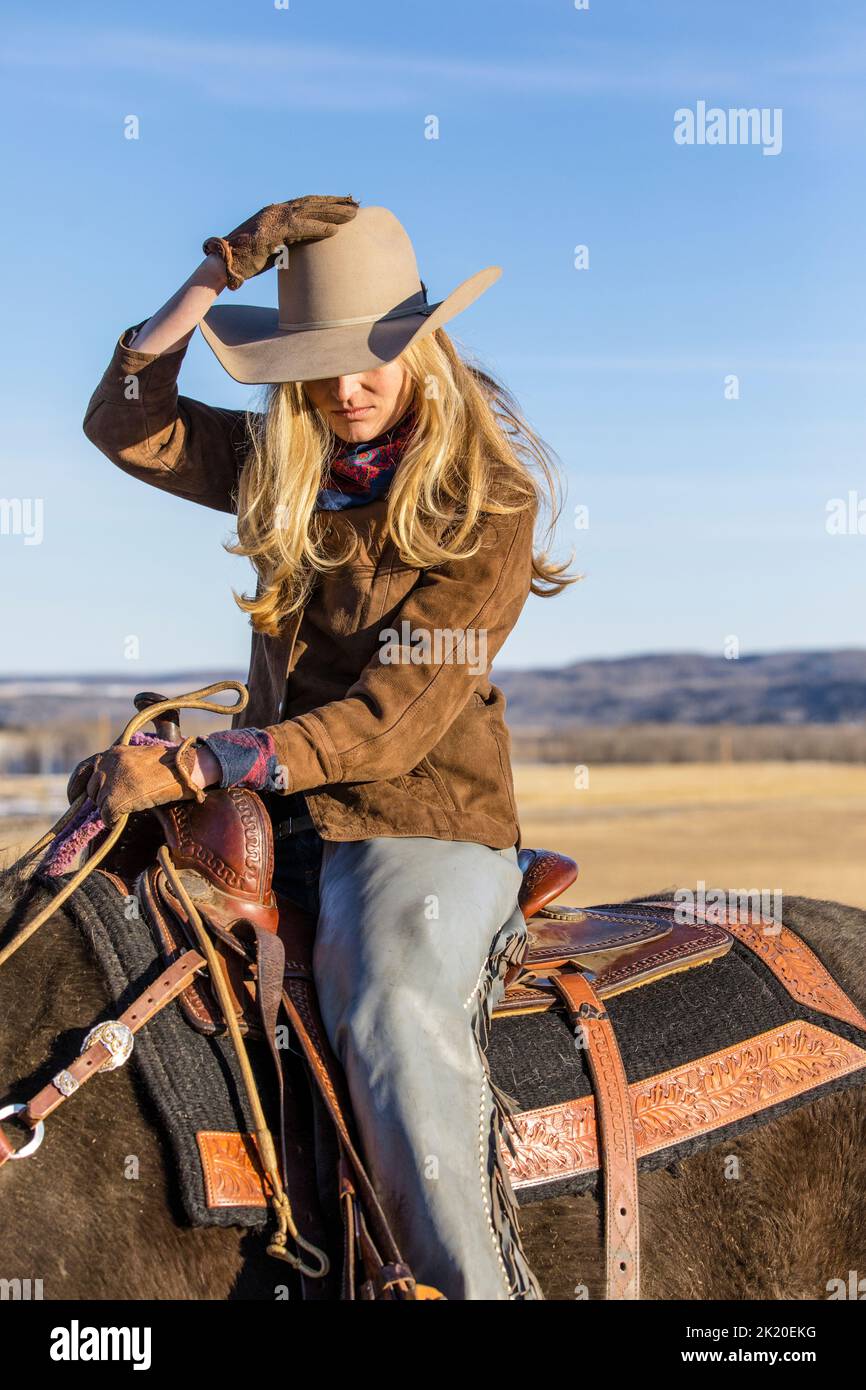 Rancher cowboy hat hi-res stock photography and images - Alamy
