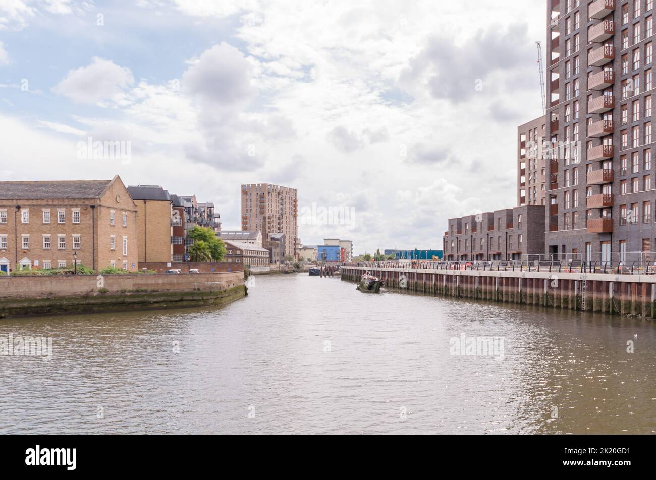 New apartment complex along the Roding Riverside in Barking, East ...