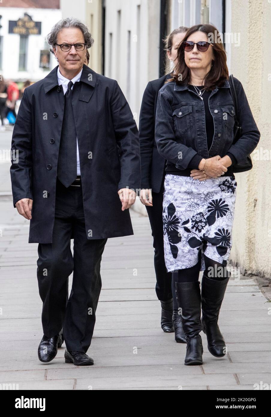 Molly Russell Inquest. Ian Russell, with wife and mother Janet, with ...
