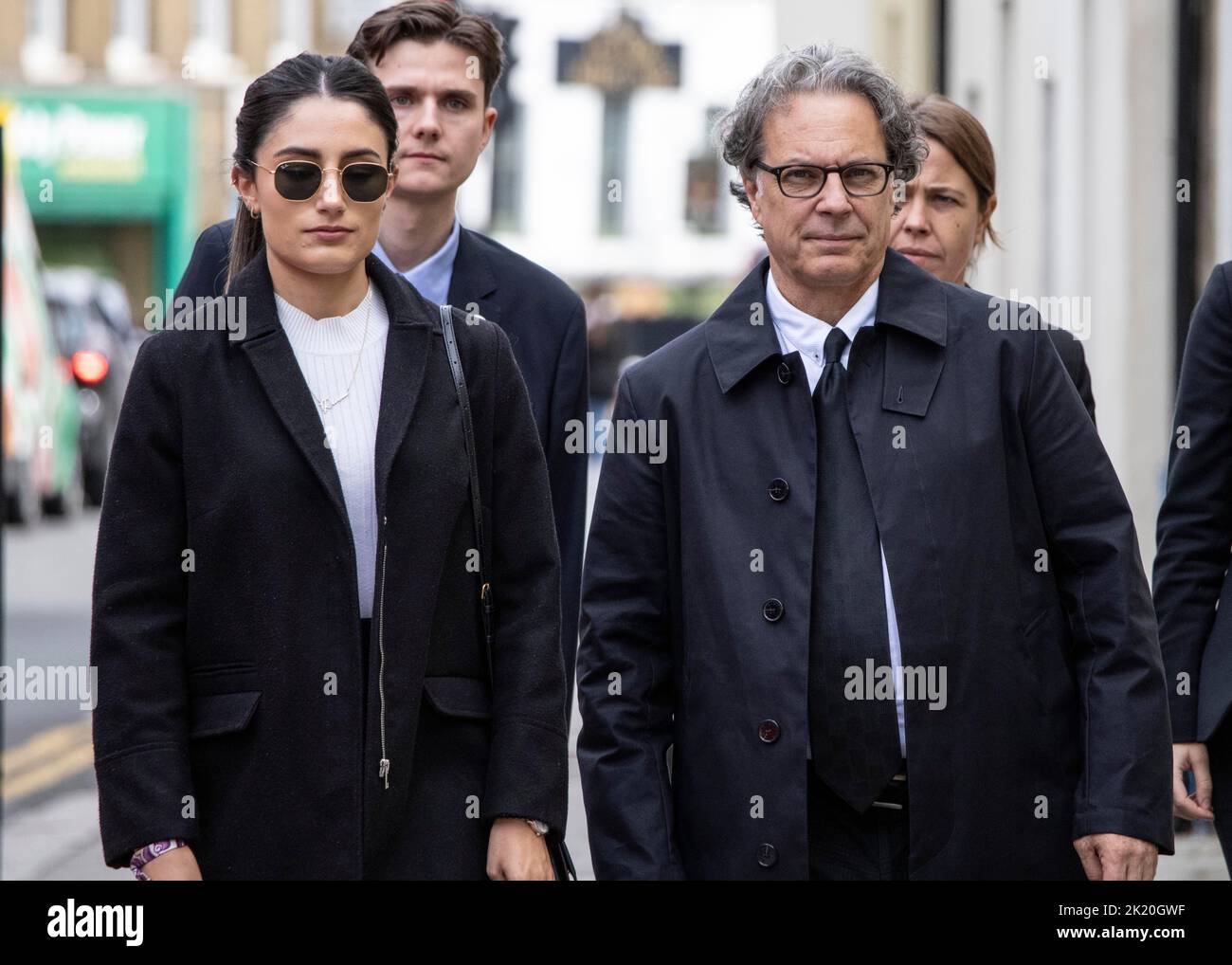 Molly Russell Inquest. Ian Russell, with wife and mother Janet, with ...