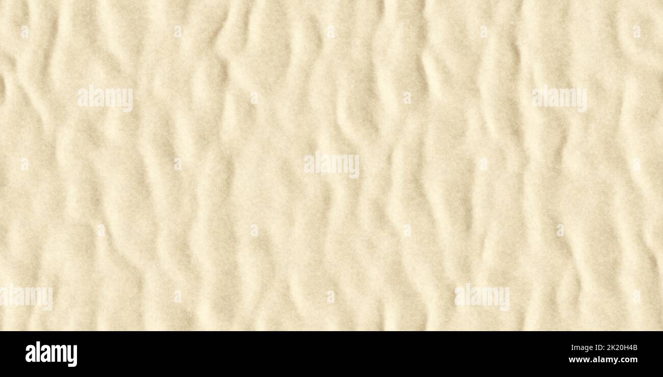 Seamless white sandy beach or desert sand dune ripples tileable texture. Light brown beige ...