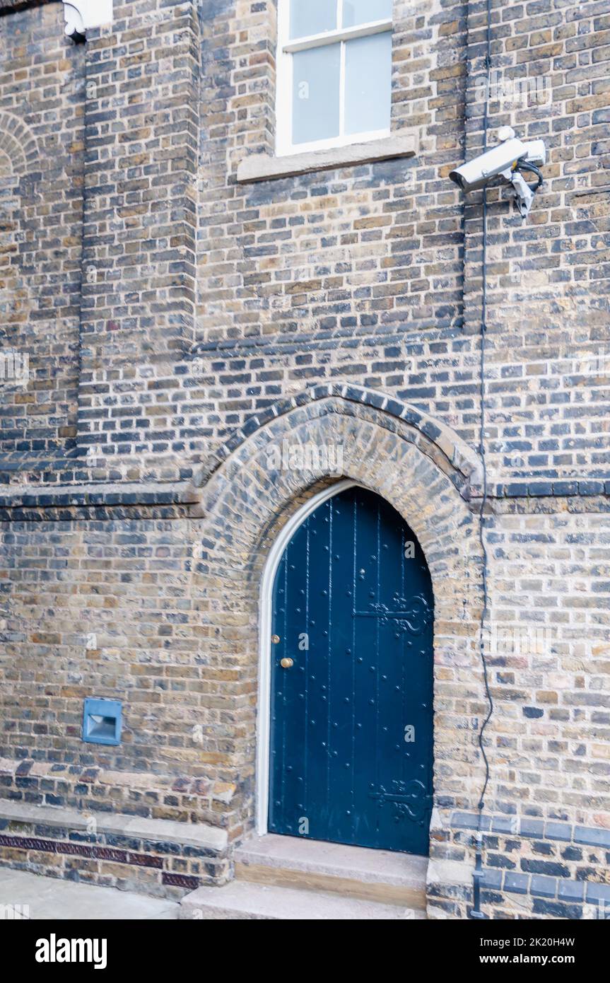 Wharfinger Cottage historical landmark opposite the Tower, an ...