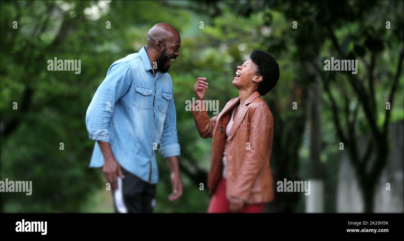 Black African couple laughing and smiling. People real life laugh Stock ...