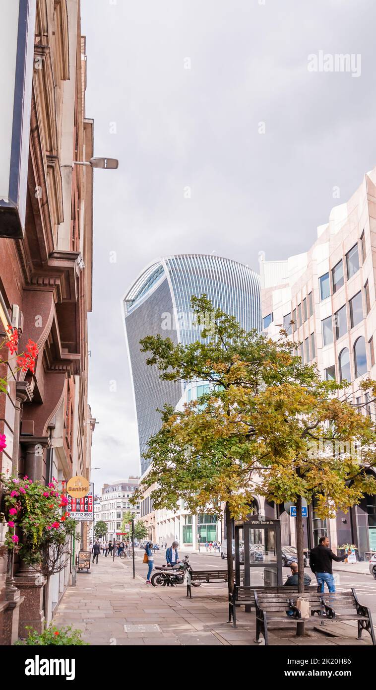 Great Tower Street by Hung Drawn & Quartered pub and the Fenchurch ...