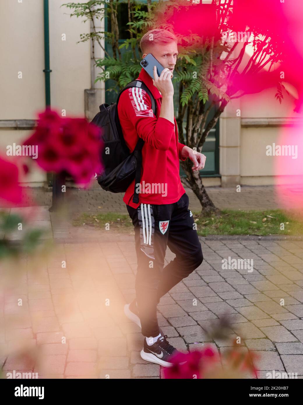 PONTYCLUN, WALES - 21 SEPTEMBER 2022: Wales' Matthew Smith travels to ...