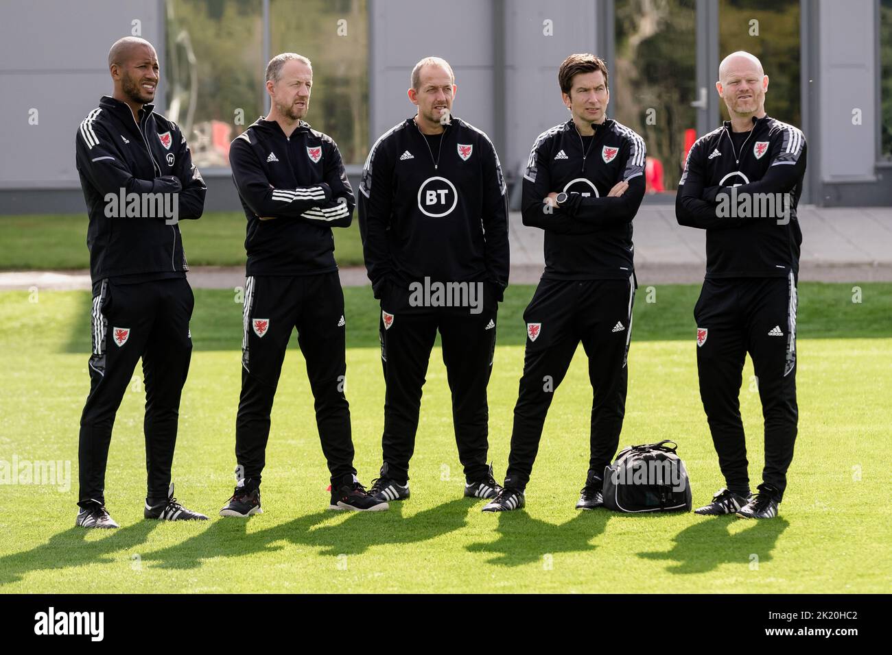 PONTYCLUN, WALES - 21 SEPTEMBER 2022: Wales’ Chiropractor Matthew Rabin ...