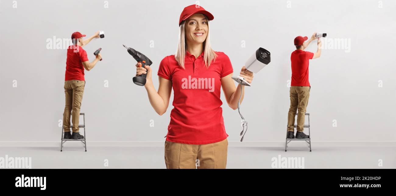 Installing cctv system hi-res stock photography and images - Alamy