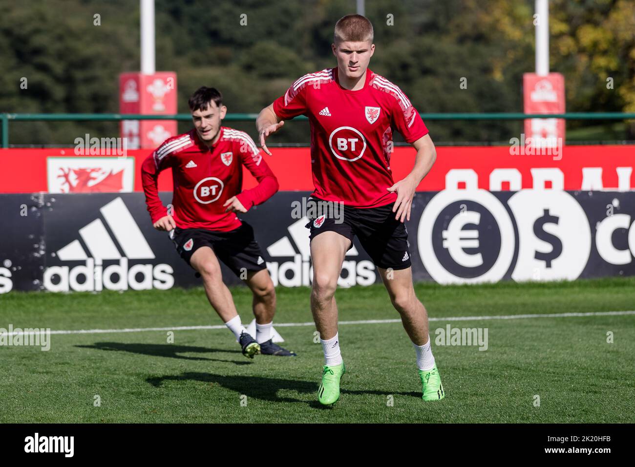 PONTYCLUN, WALES - 21 SEPTEMBER 2022: Wales’ Jordan James during a ...
