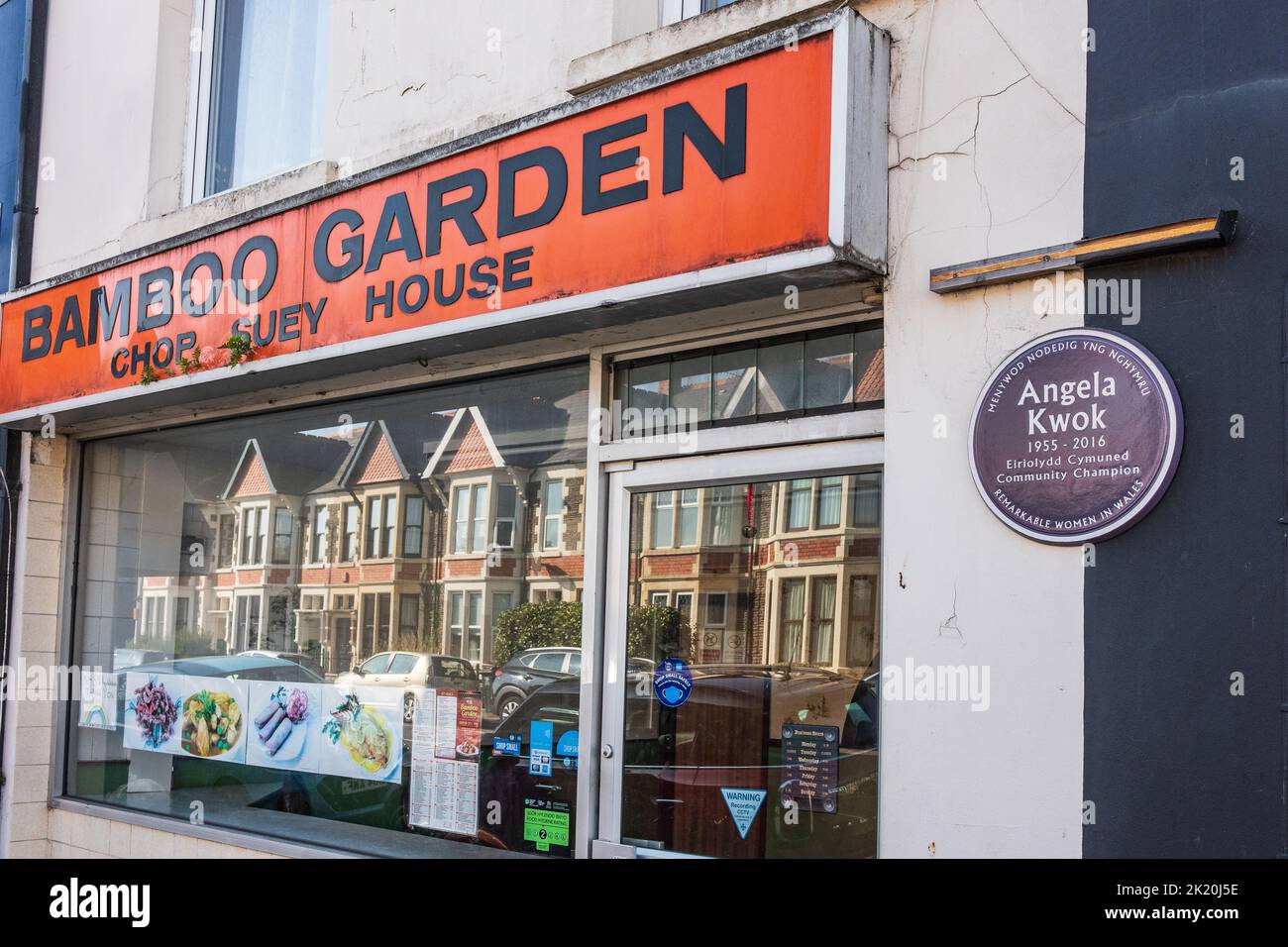 Blue/Purple Plaque for Angela Kwok, a Community Champion in Cardiff ...