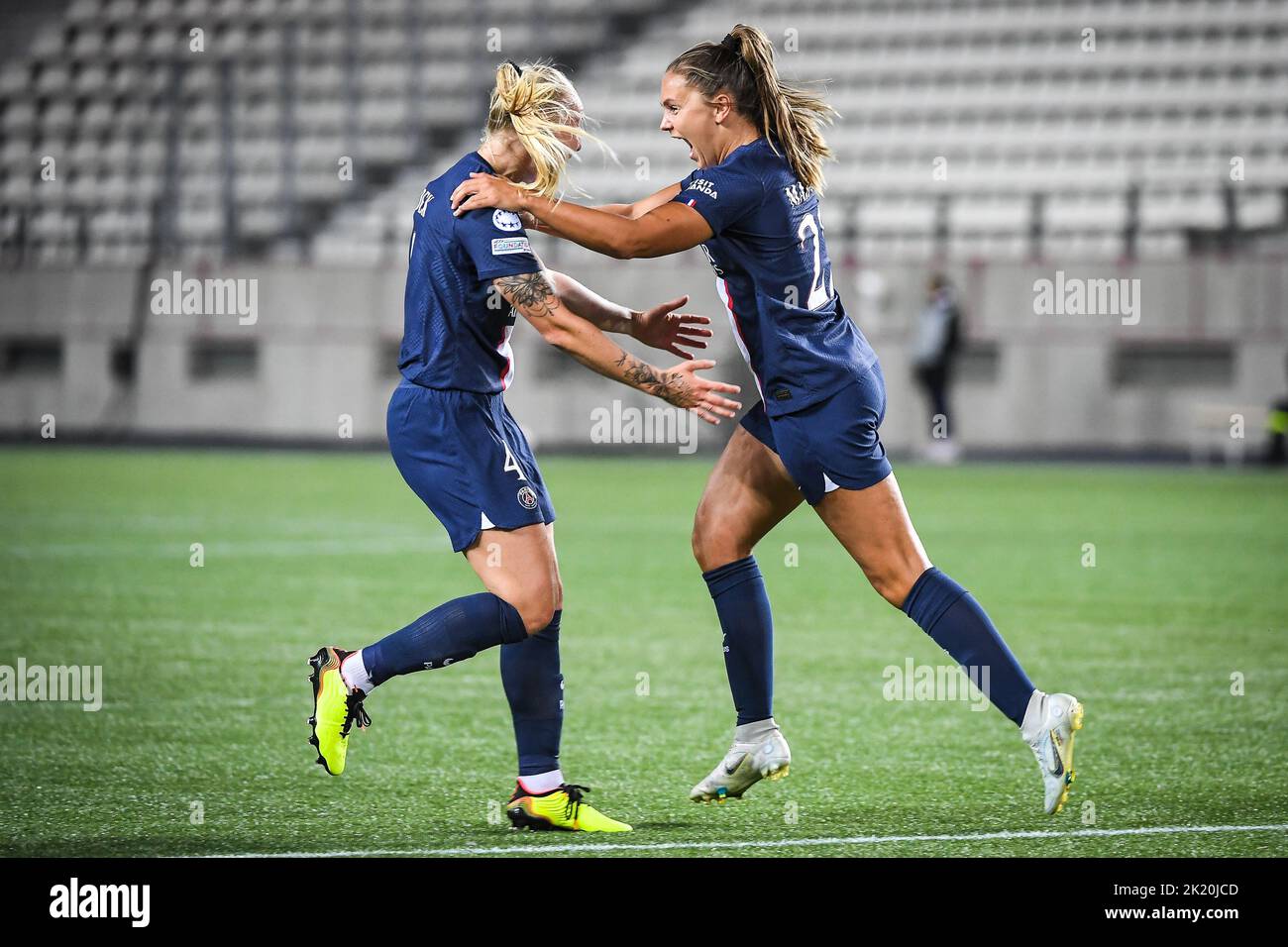 Paris, France, France. 21st Sep, 2022. Lieke MARTENS of PSG celebrate ...