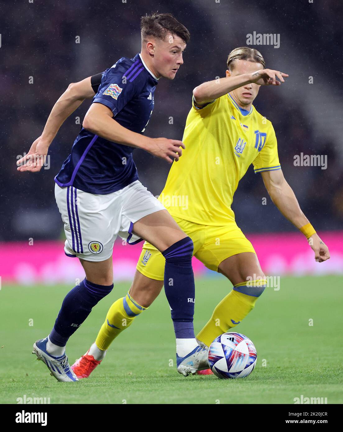 Scotland's Nathan Patterson in action during the UEFA Nations League ...