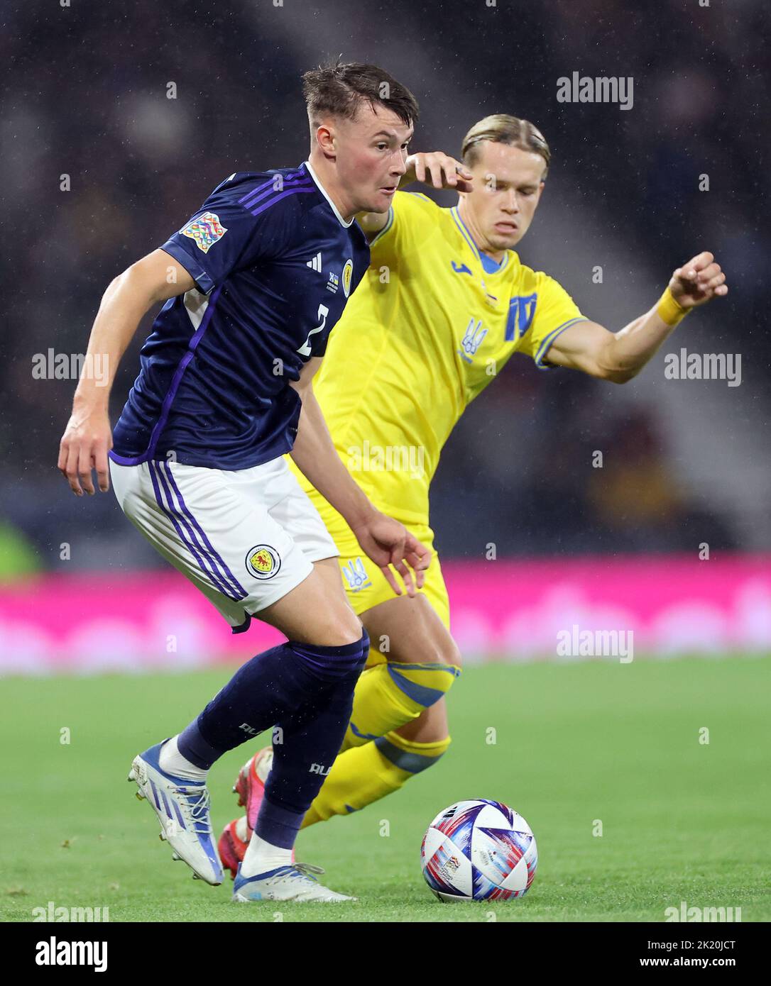 Scotland's Nathan Patterson in action during the UEFA Nations League ...
