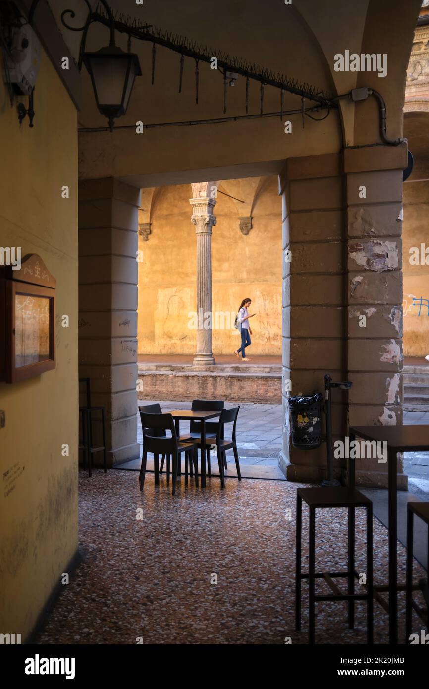 Via Zamboni Bologna Italy Stock Photo - Alamy