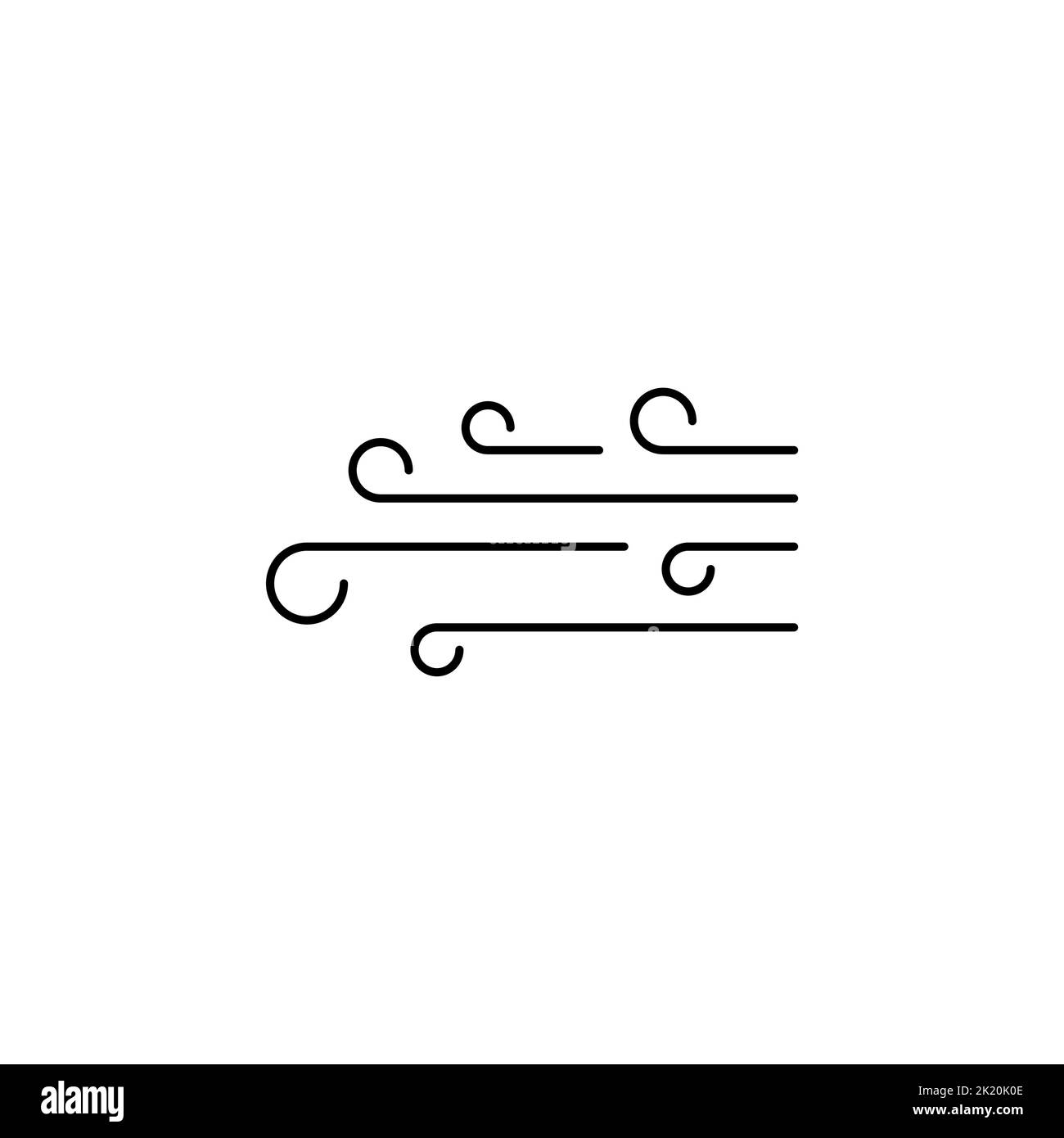 Wind, Air Icon Vector Illustration Logo Template. Suitable For Many ...