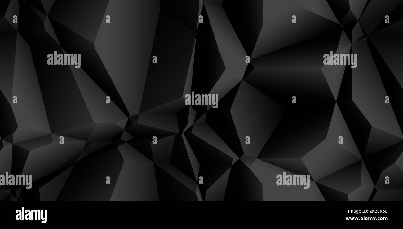 Seamless abstract minimal black low poly background texture. Elegant ...