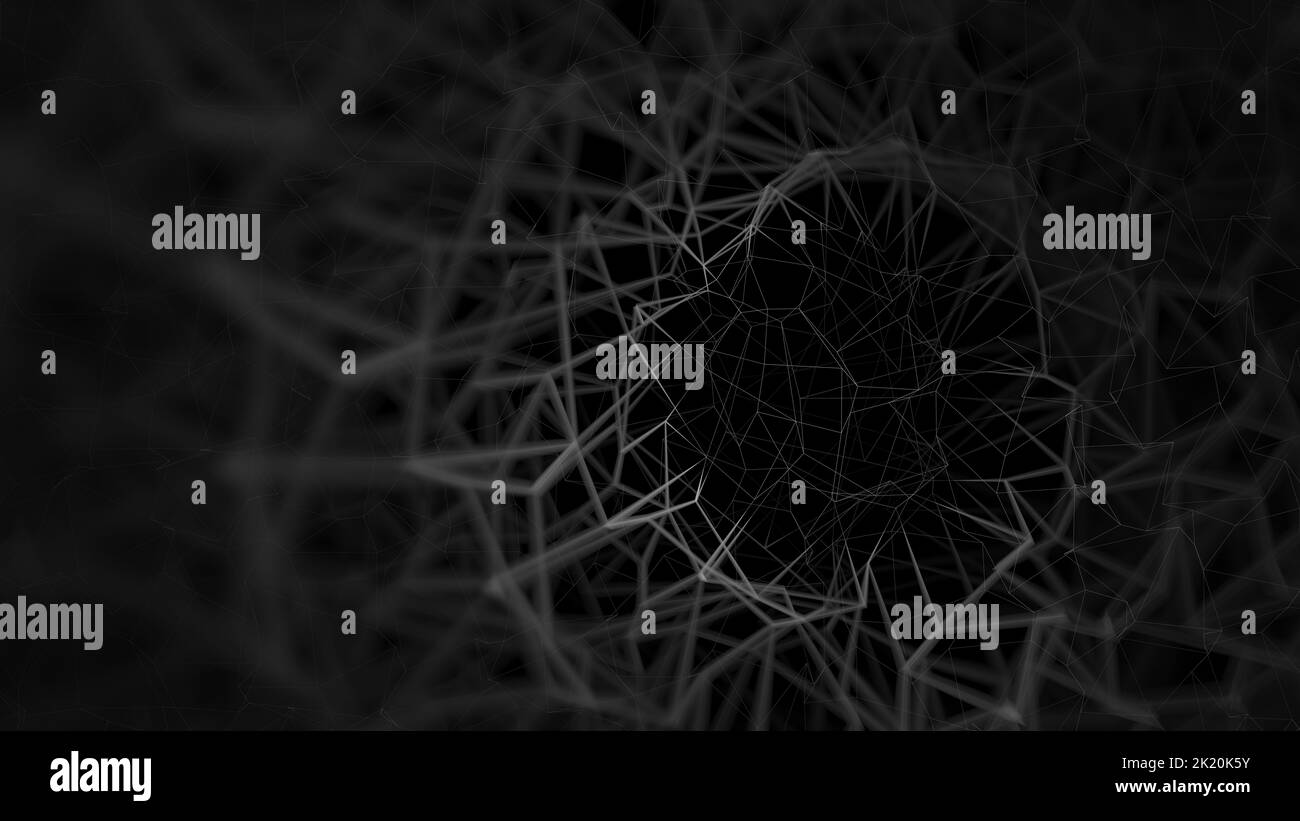 Black abstract metaverse warped mesh grid wallpaper background. Elegant ...