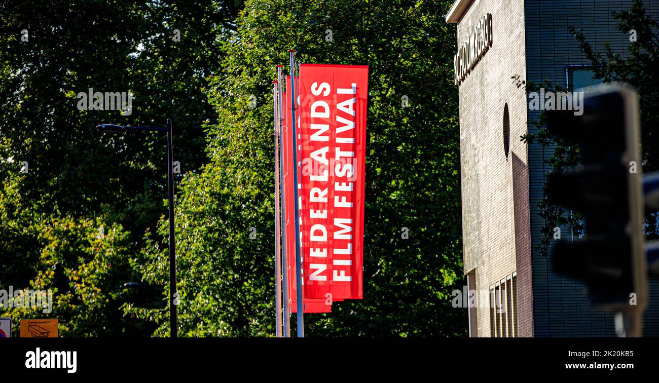 2022-09-21 17:41:44 AMSTERDAM - Banners during the red carpet prior to ...