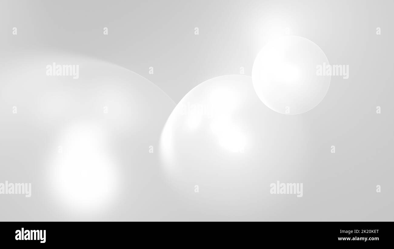 White abstract soft luminescent spheres wallpaper background. Elegant ...