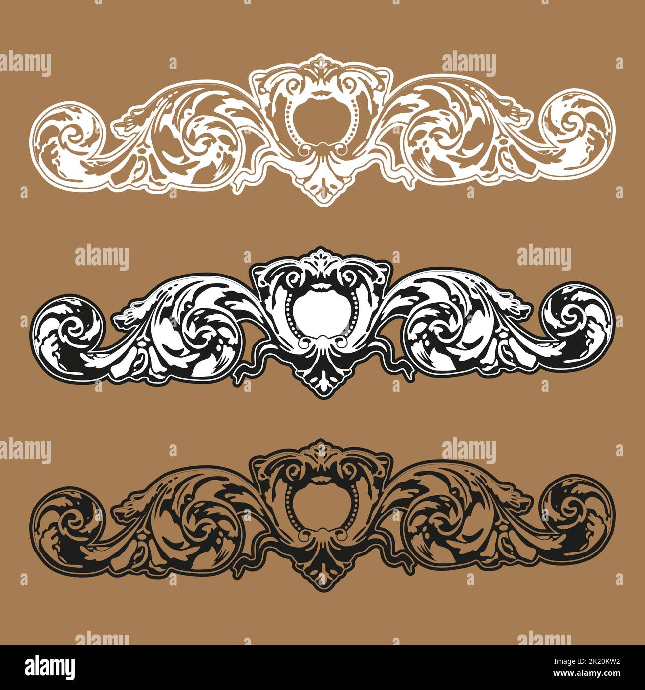 Greek decorative element flower, greek vector shape, stucco decoration ...