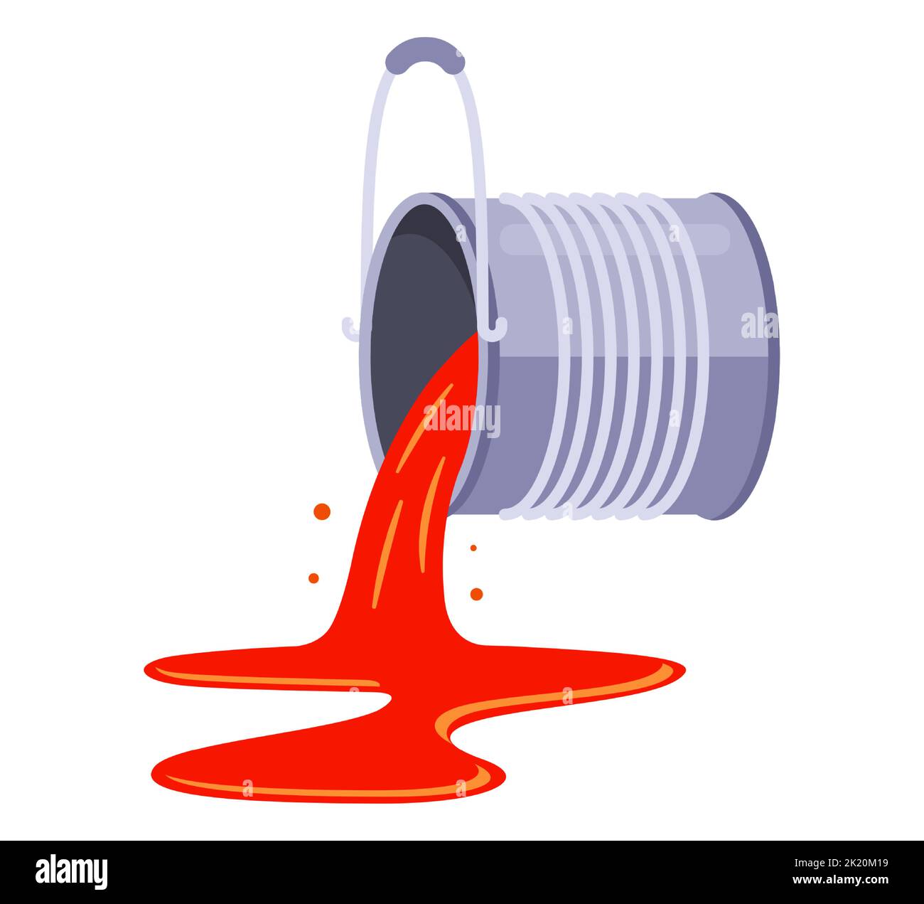 Paint Can Spill Clipart
