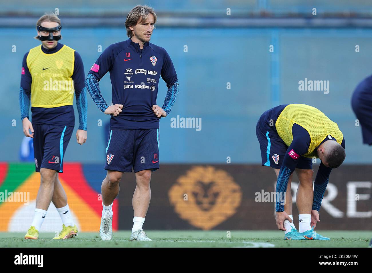 Zagreb, Croatia on September 21, 2022. Croatian national team player ...
