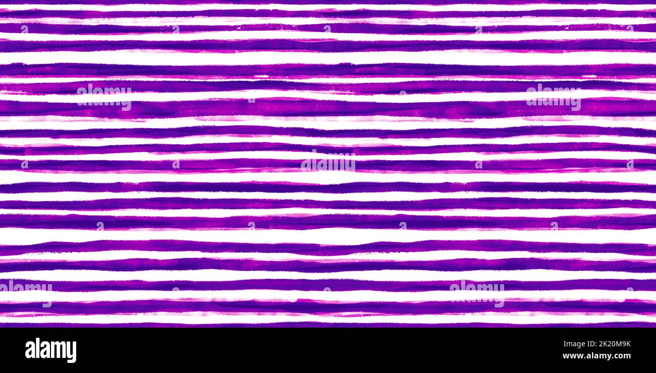 Seamless hand painted loose playful watercolor stripes background ...