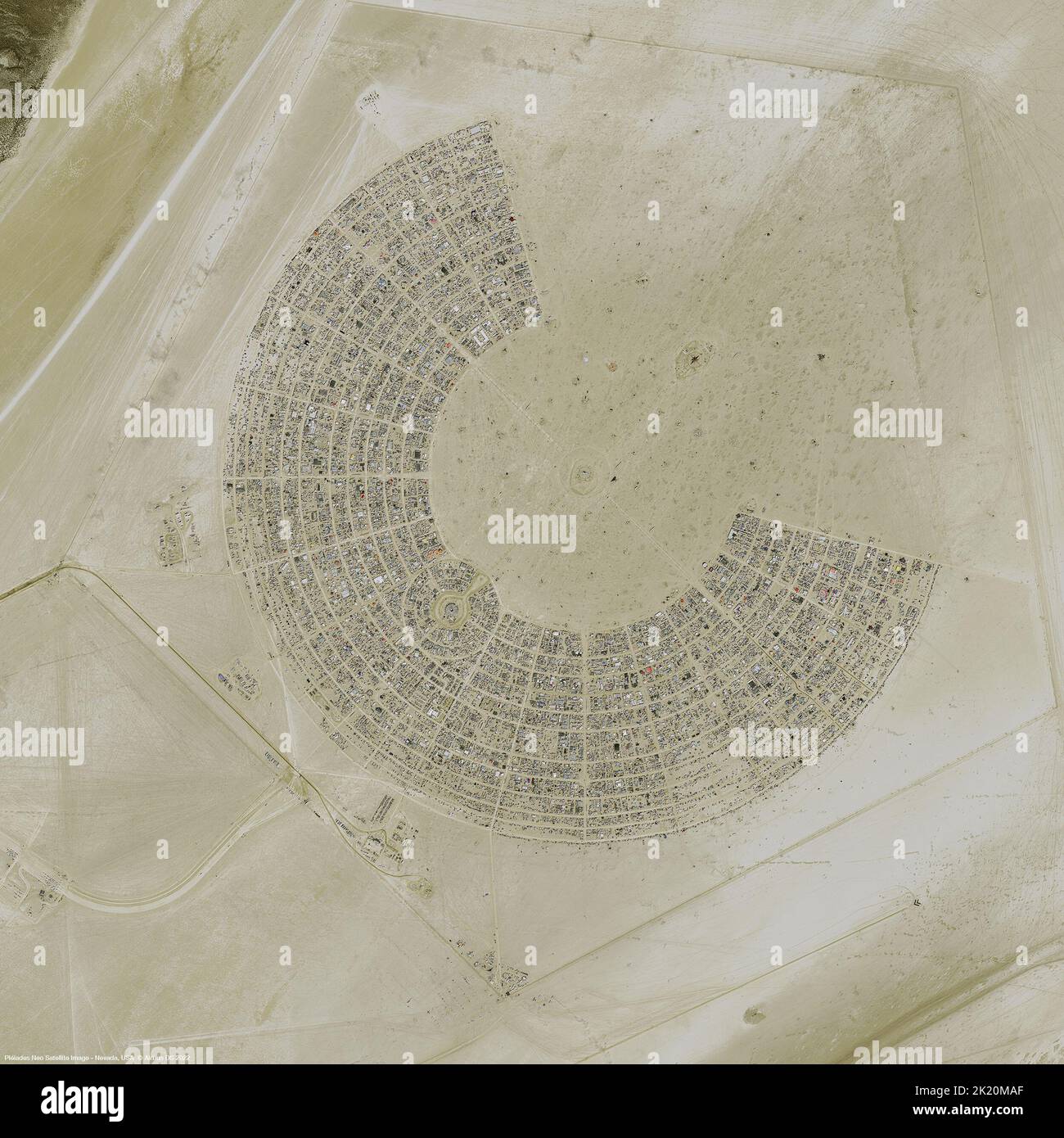 2022 Burning Man Satellite Photo