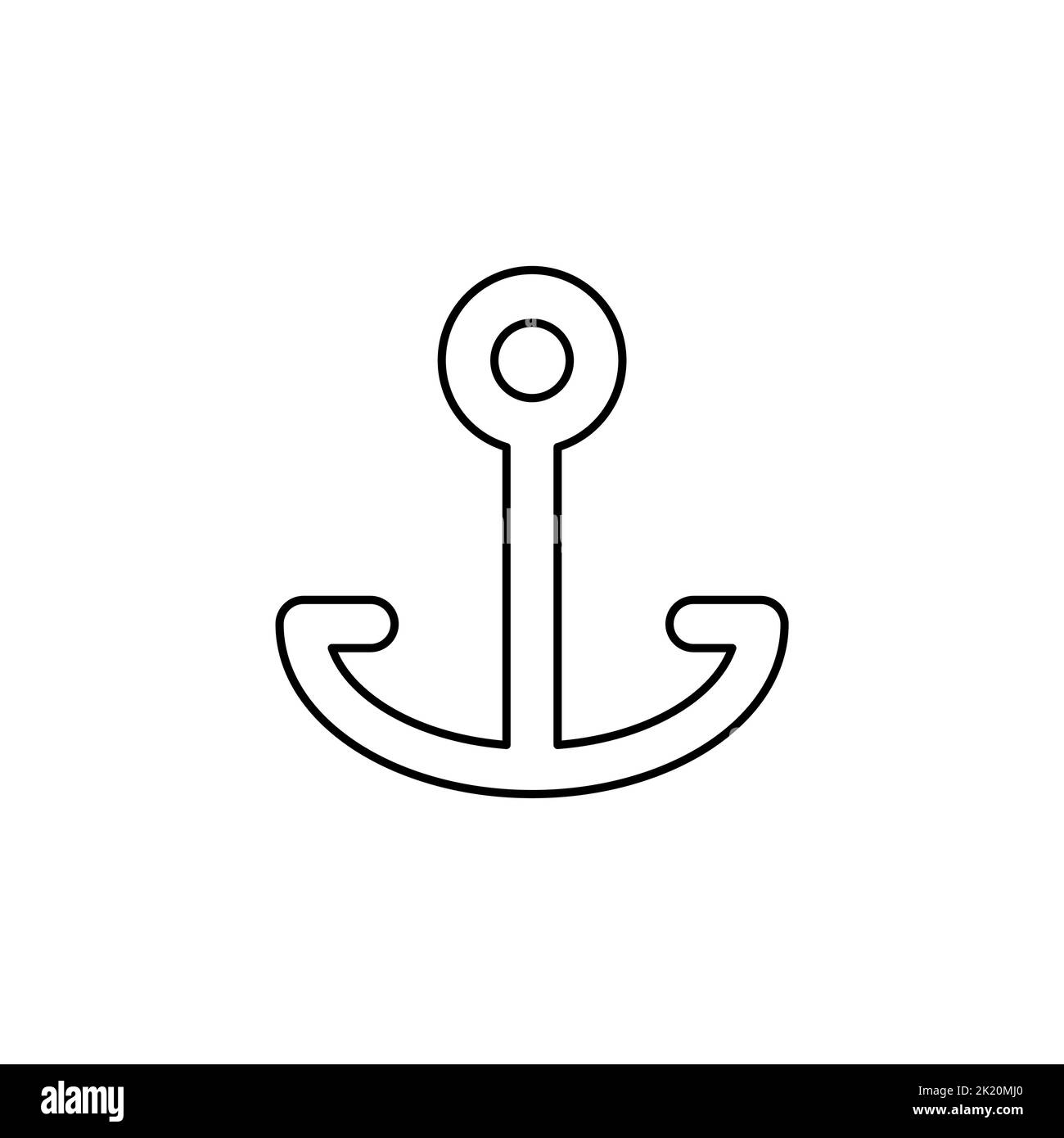Anchor, Port Icon Vector Illustration Logo Template. Suitable For Many ...