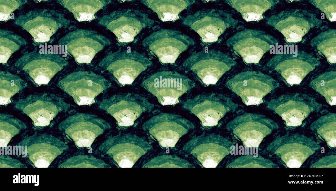 Seamless painted japanese seigaiha sea waves textile texture background ...