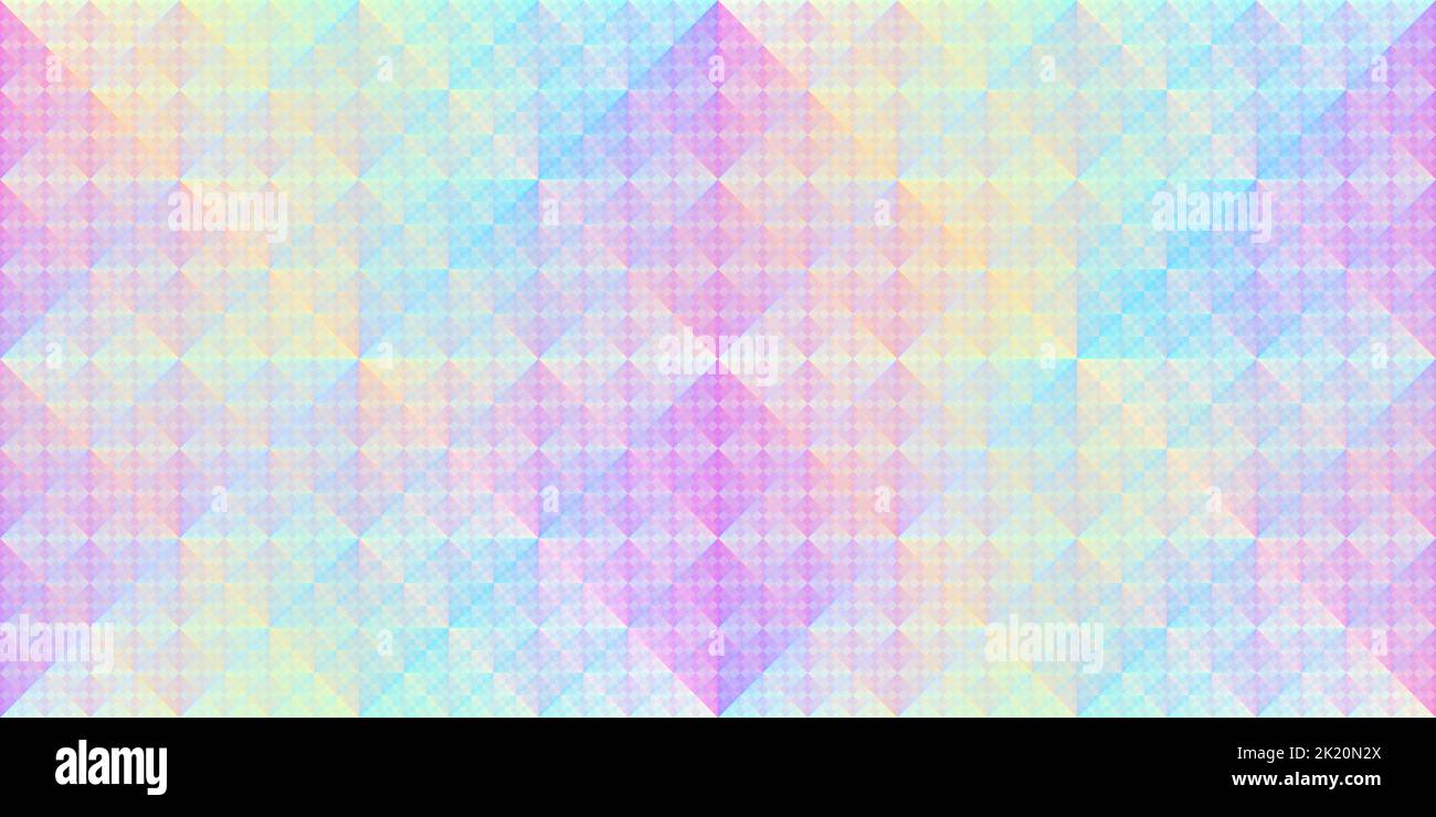 Seamless trendy iridescent rainbow chrome diamond foil texture. Soft ...