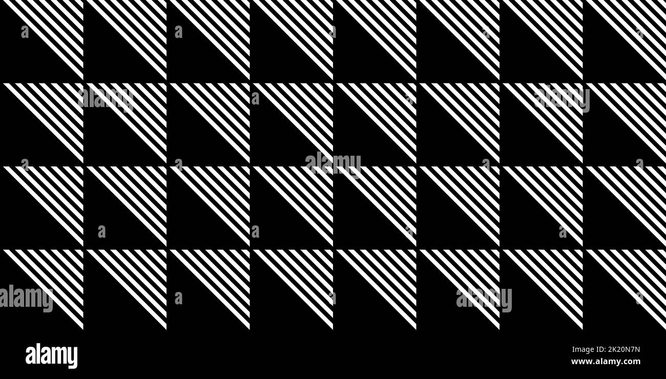 Seamless simple plaid gingham checker pattern. Tileable black and white ...