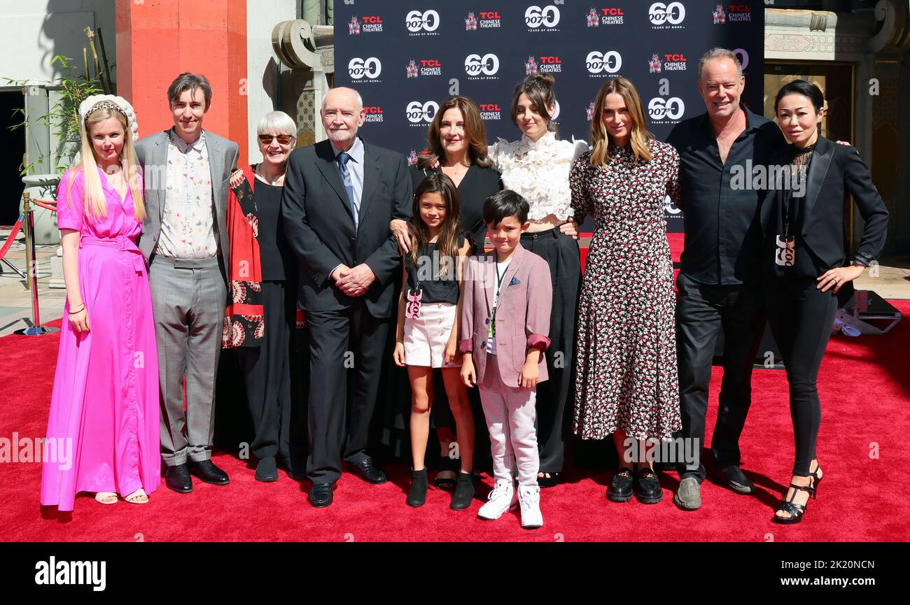 Hollywood, CA, September 21, 2022, Michael G. Wilson, Barbara Broccoli ...