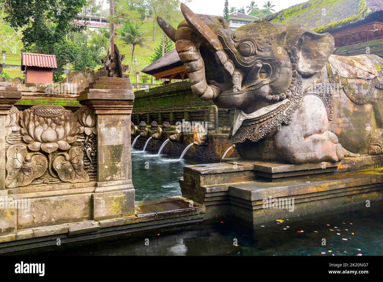 View Tirta Empul means Holy Spring in Bali Stock Photo - Alamy