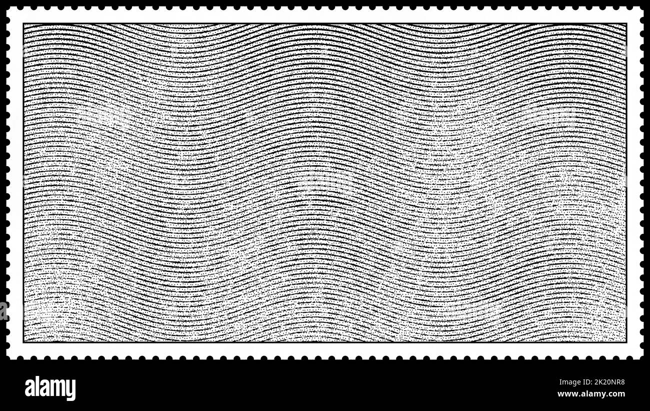 Vintage blank postage stamp grunge background texture template. Black ...