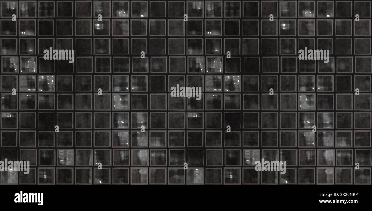 Seamless modern glossy black ceramic tile background texture. Luxury ...