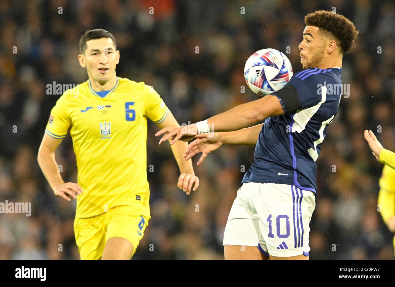 Glasgow, Scotland, 21st September 2022. Taras Stepanenko of Ukraine and ...