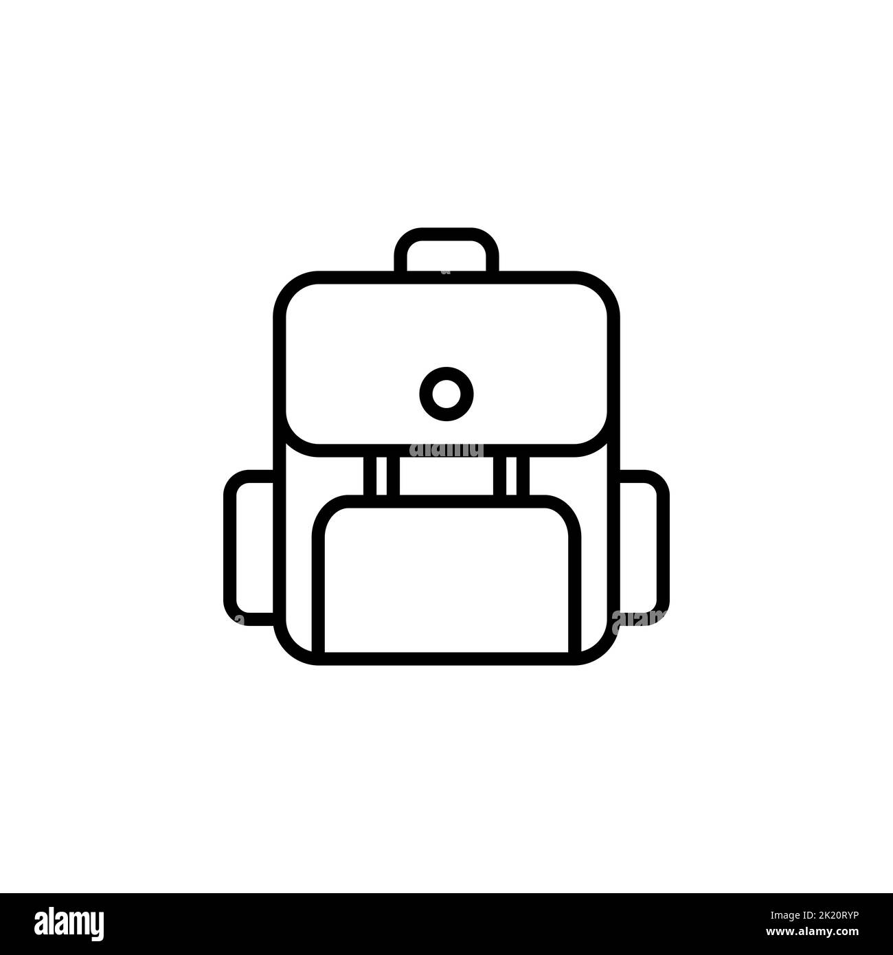 Backpack, School, Rucksack, Knapsack icon design concept Stock Vector ...