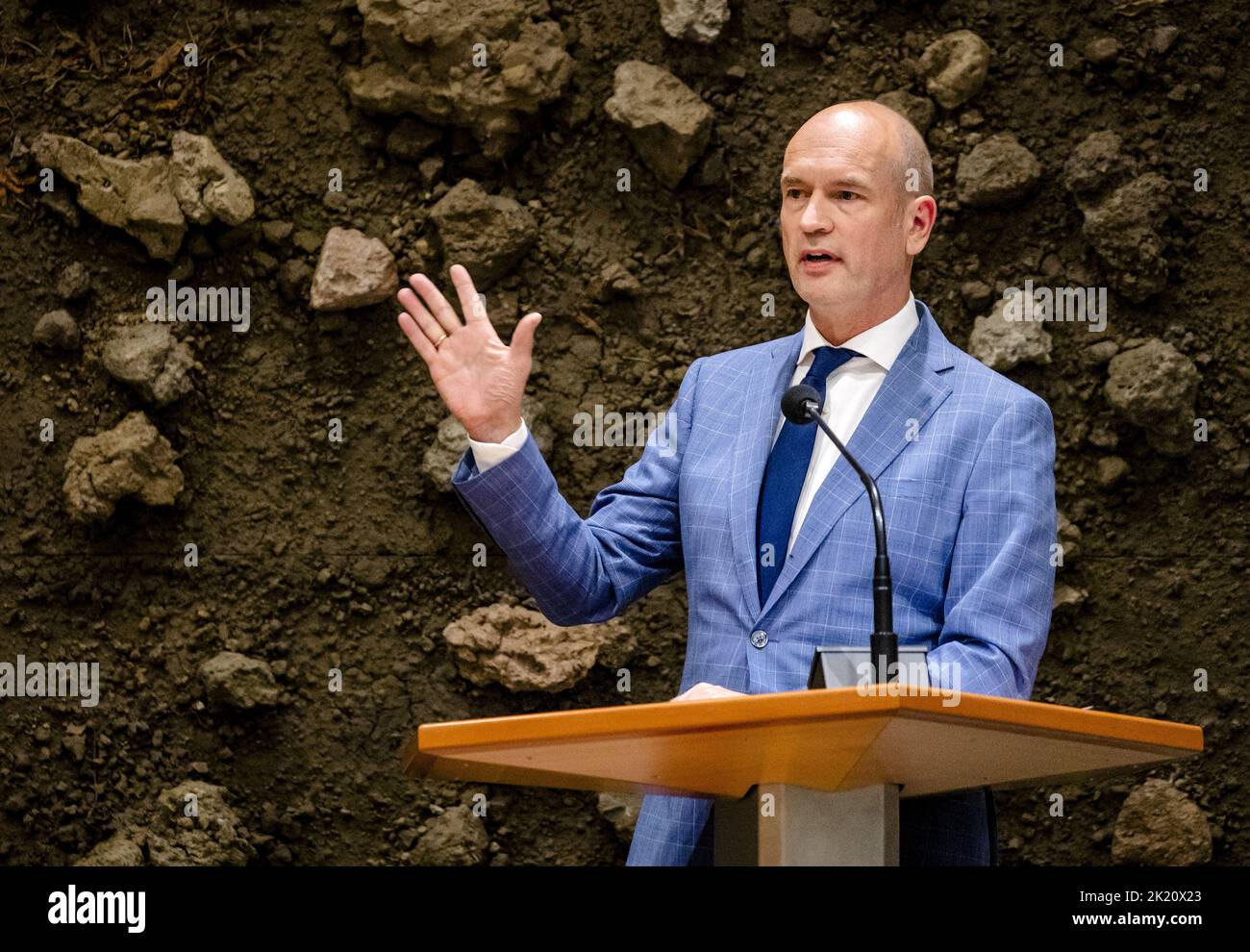 2022-09-21 22:25:08 THE HAGUE - Gert-Jan Segers (ChristenUnie) during ...