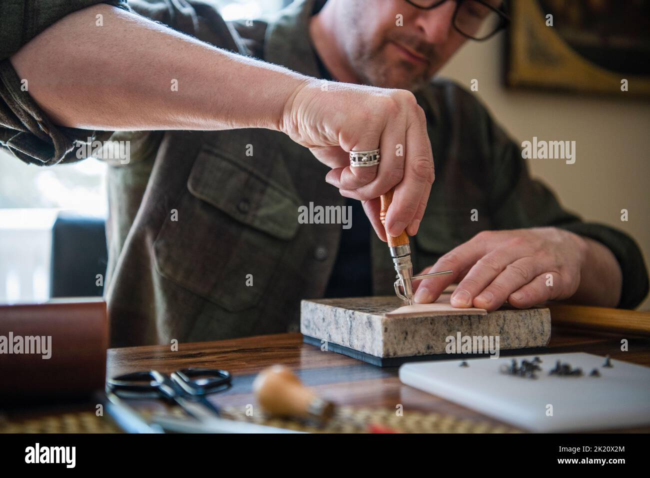 Crafting precision hi-res stock photography and images - Alamy
