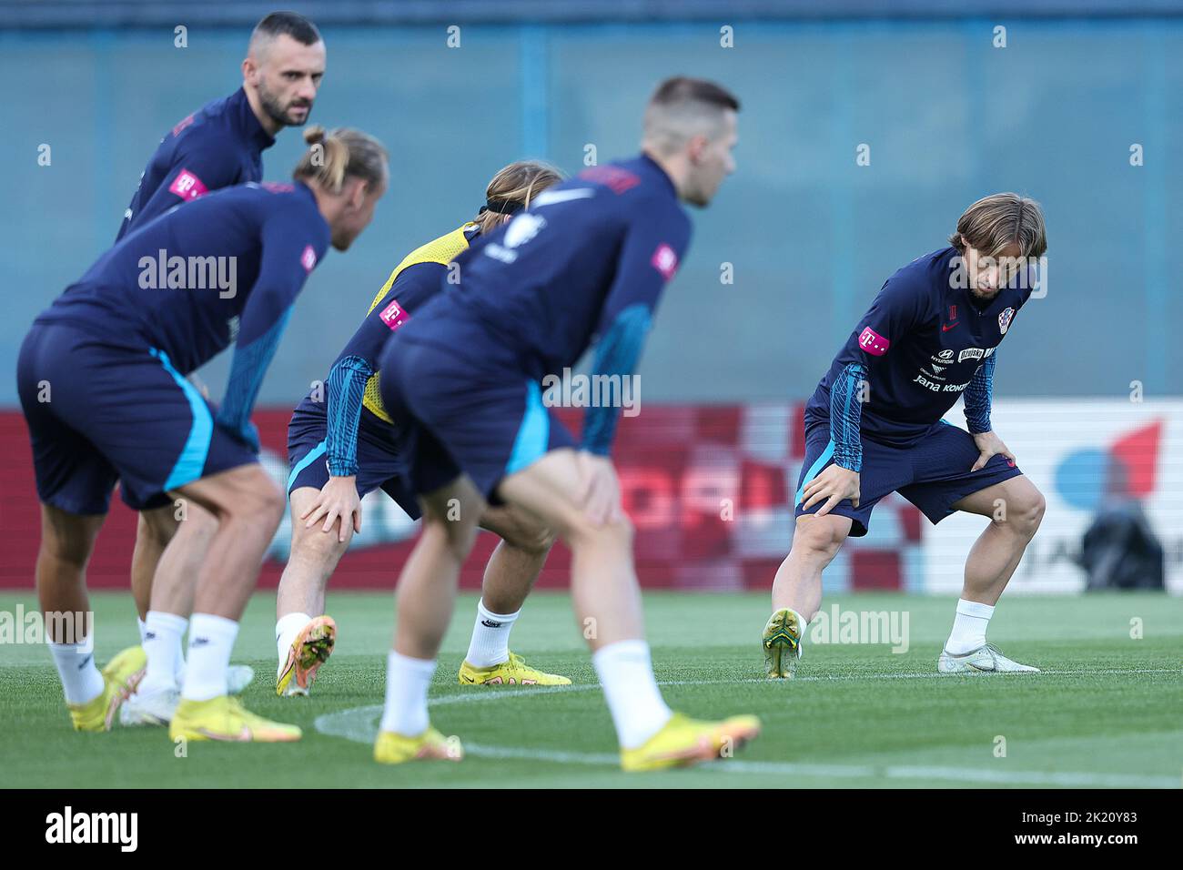 Zagreb, Croatia on September 21, 2022. Croatian national team player ...