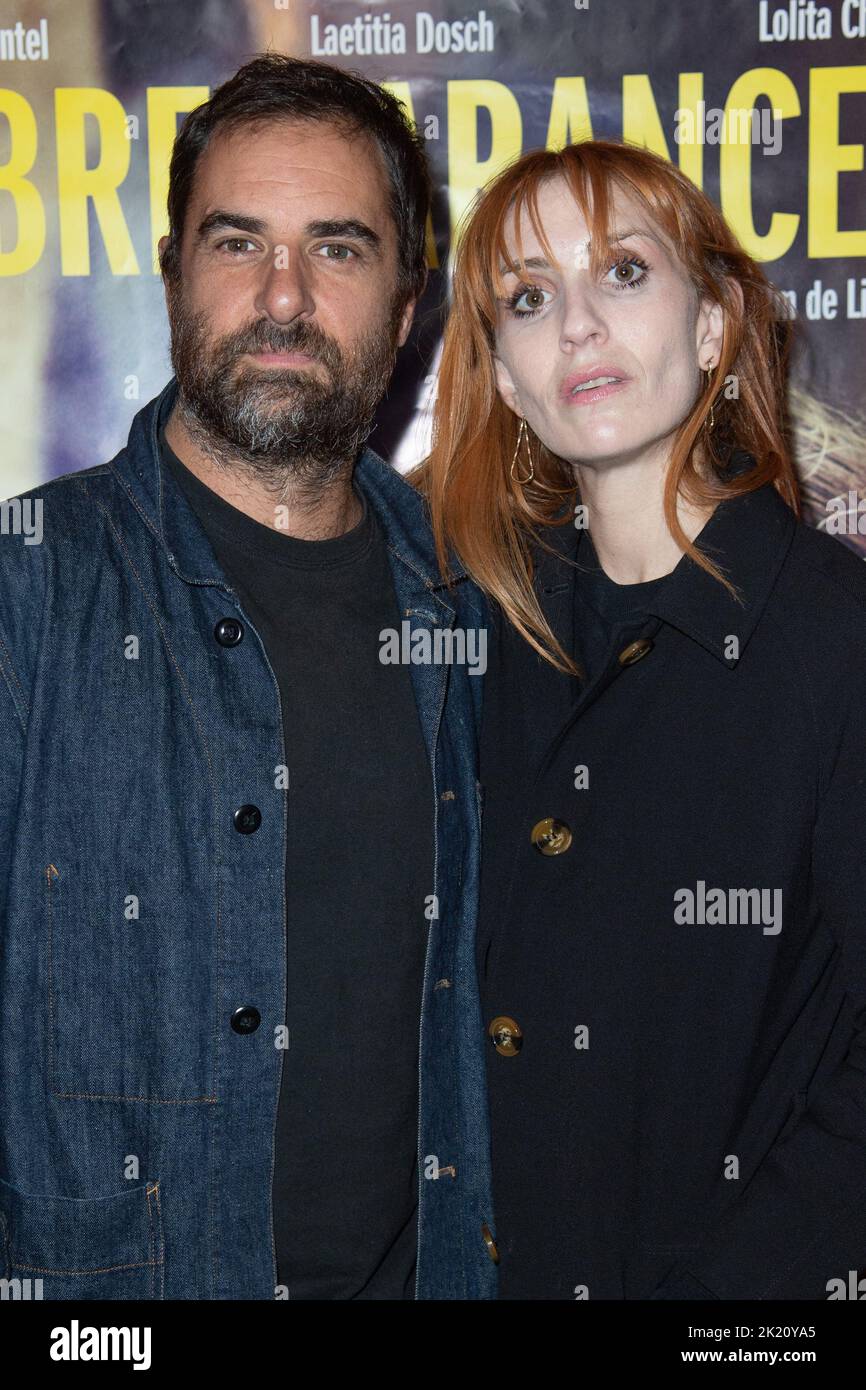 Paris, France on September 21, 2022. Gregory Montel and Lolita Chammah ...
